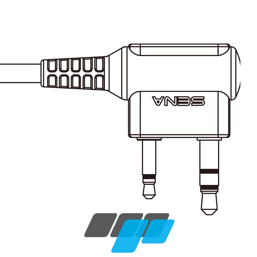 Sena 2-Way Radio Cable for Kenwood Twin-Pin